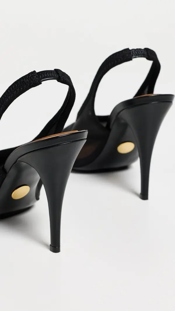 Stella McCartney Slingback Stretch Mesh Pumps