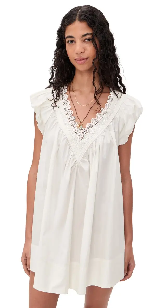 Free People Sundazed Mini Dress - Sugar Swizzle