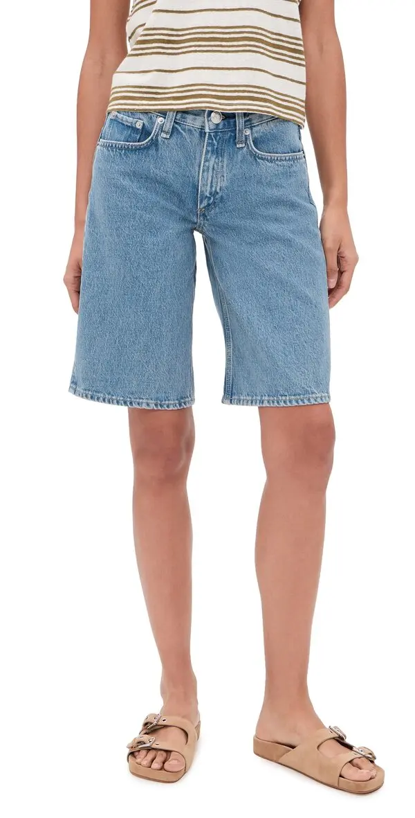 Rag & Bone Ariel Denim Shorts - Everglade