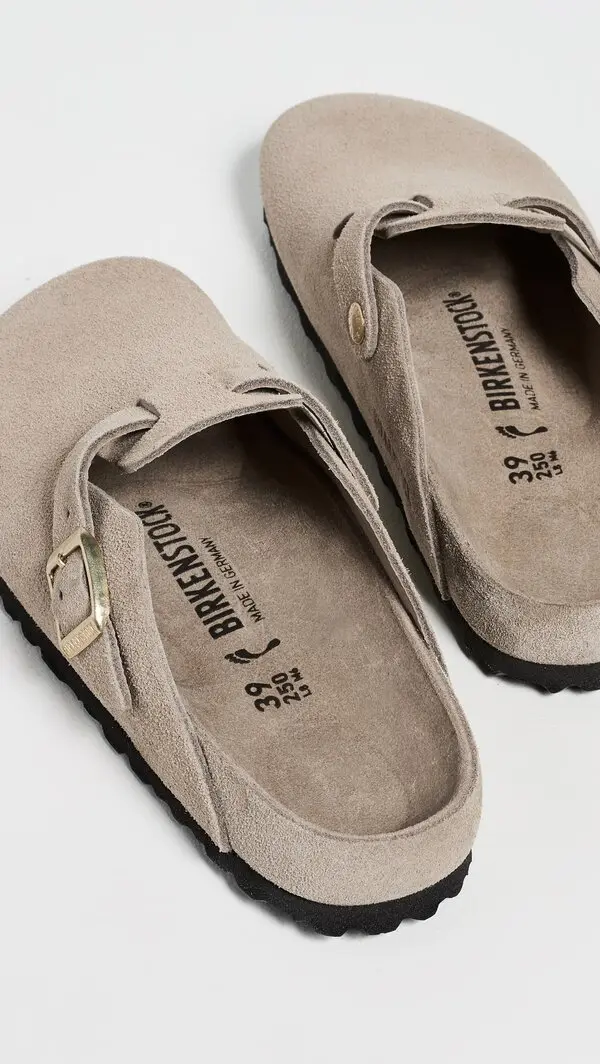 BIRKENSTOCK Boston Exquisite Clogs - Taupe