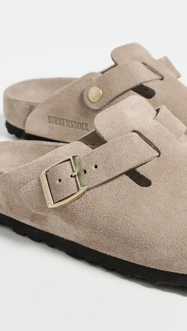 BIRKENSTOCK Boston Exquisite Clogs - Taupe