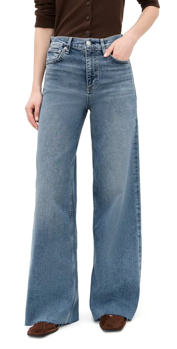 Rag & Bone Flexi Sofie Wide Leg Jeans - Mack