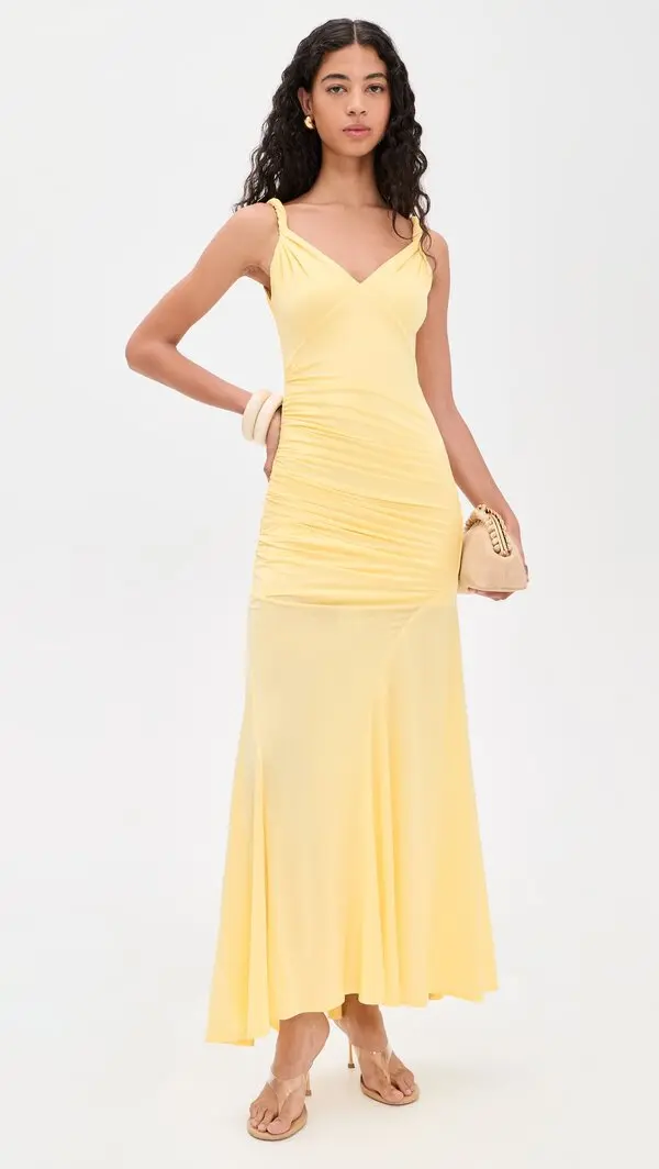 Alice + Olivia Twist Strap Maxi Dress