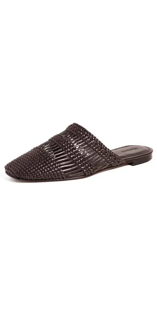 Madewell Mylie Woven Mules - Coffee Bean