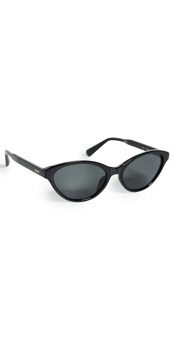 Quay Talk Nice Sunglasses - Black/smoke