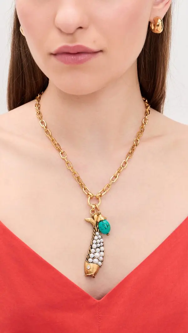 ELIZABETH COLE Koira Charm Necklace