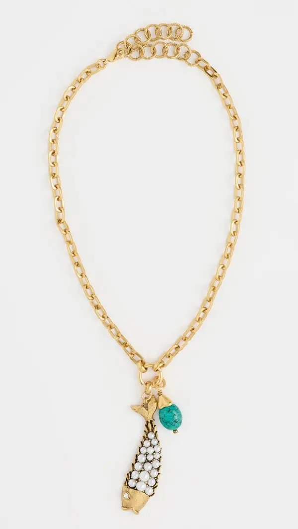 ELIZABETH COLE Koira Charm Necklace