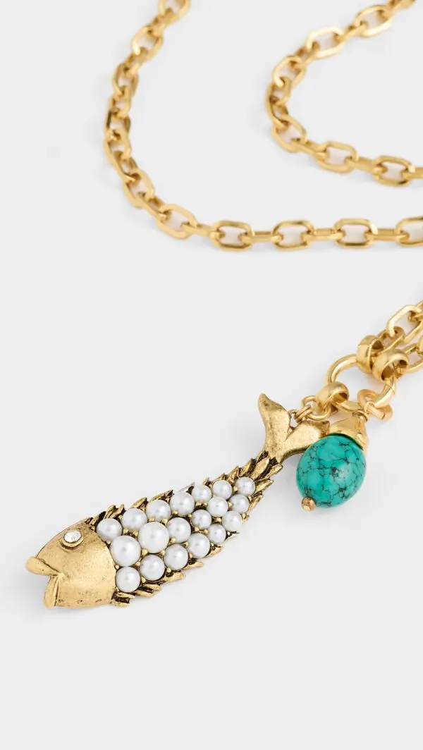 ELIZABETH COLE Koira Charm Necklace
