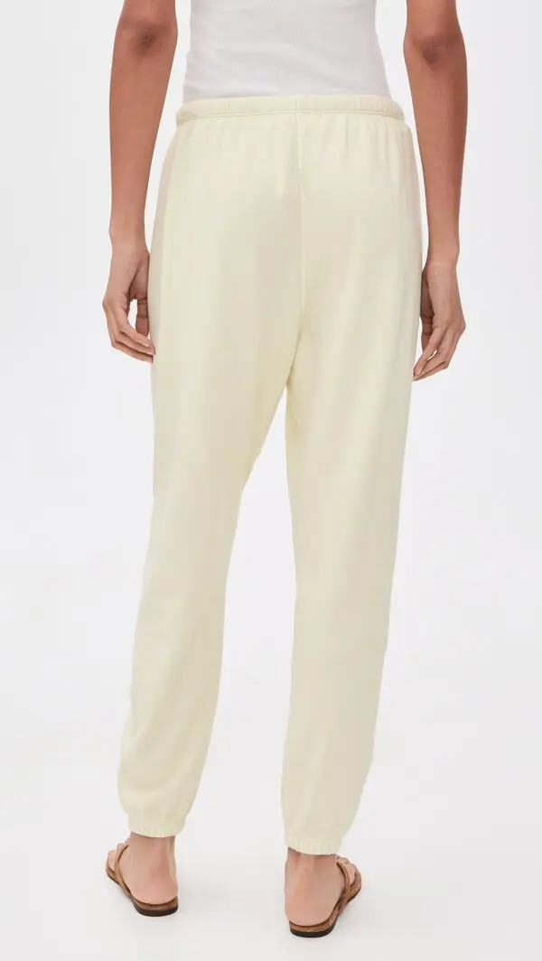 PERFECTWHITETEE Johnny French Terry Easy Sweatpants - Custard