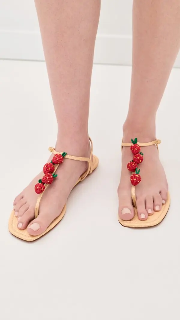 AQUAZZURA Fragolina Sugar Sandals