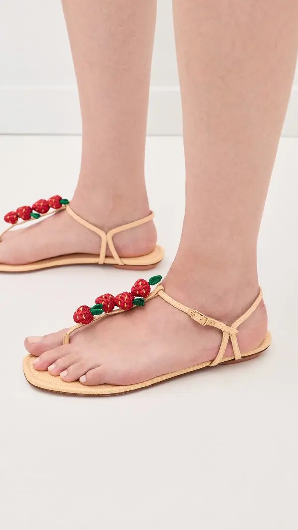 AQUAZZURA Fragolina Sugar Sandals