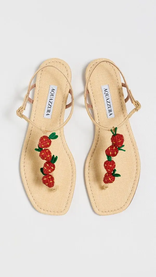 AQUAZZURA Fragolina Sugar Sandals