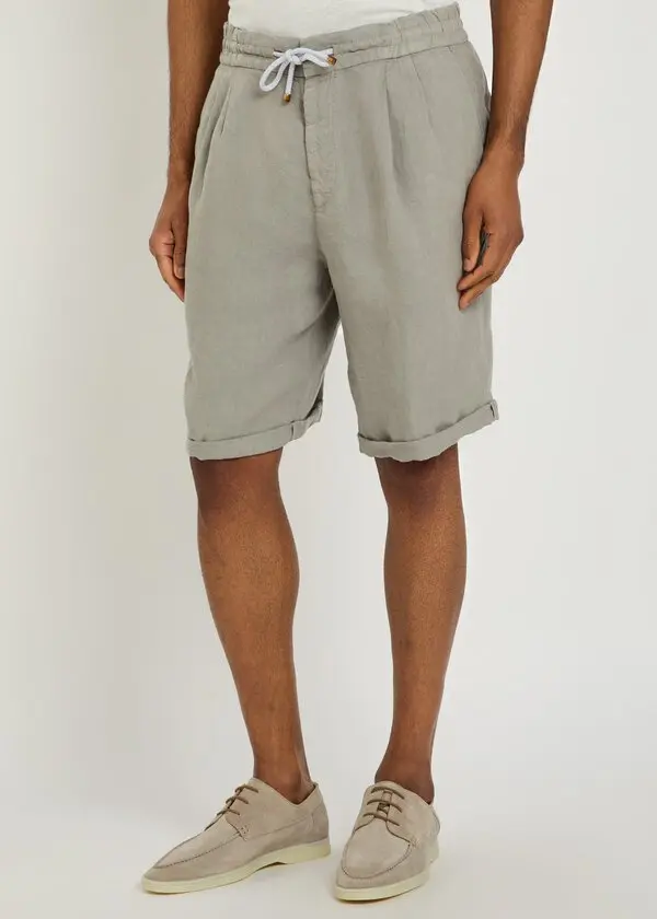 Brunello Cucinelli Linen Bermuda Shorts
