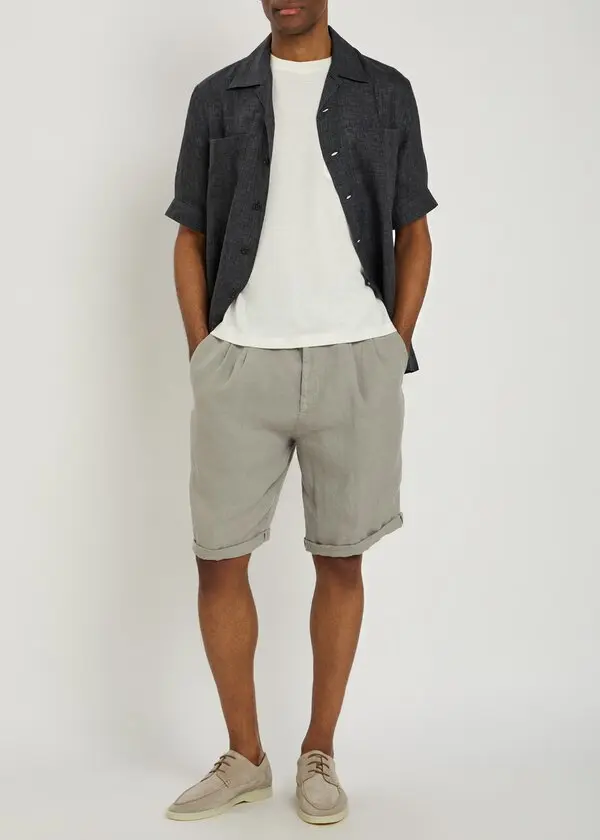 Brunello Cucinelli Linen Bermuda Shorts
