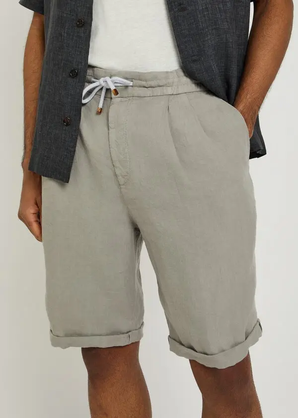 Brunello Cucinelli Linen Bermuda Shorts