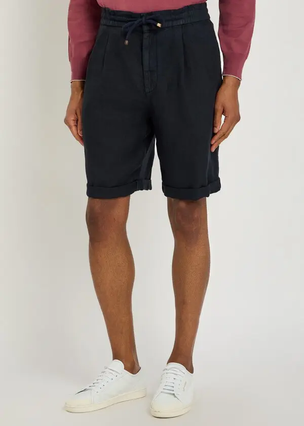 Brunello Cucinelli Linen Bermuda Shorts