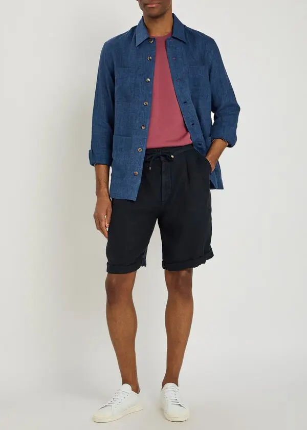 Brunello Cucinelli Linen Bermuda Shorts