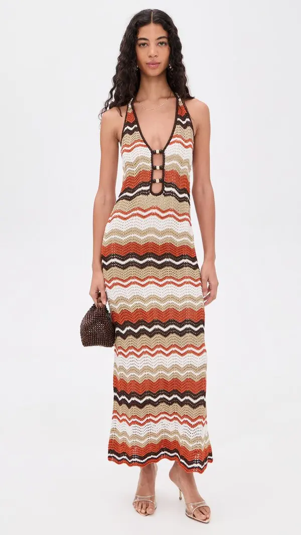 RUNAWAY THE LABEL Vernanza Knit Maxi Dress