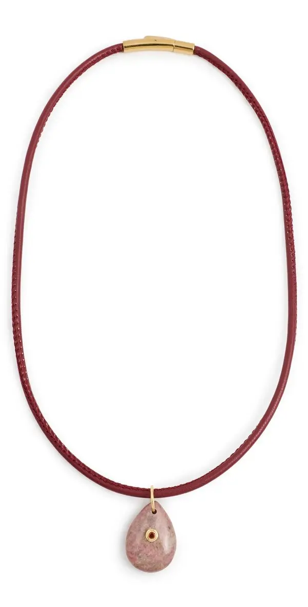 Alexa Leigh Scarlet Stone Necklace - Red Stone
