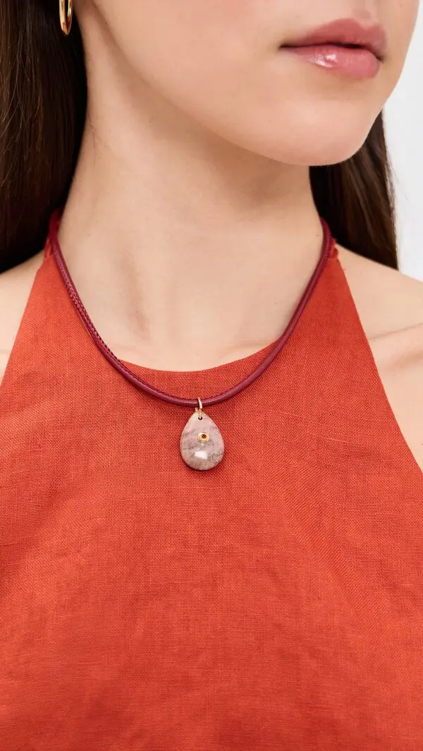 Alexa Leigh Scarlet Stone Necklace