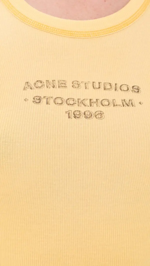 Acne Studios Logo Sleeveless T-shirt