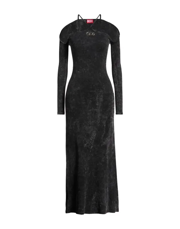 DIESEL® Maxi Dress With V-neck And Cutout Detail