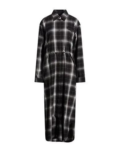 DIESEL® Cotton Maxi Shirt Dress - Black