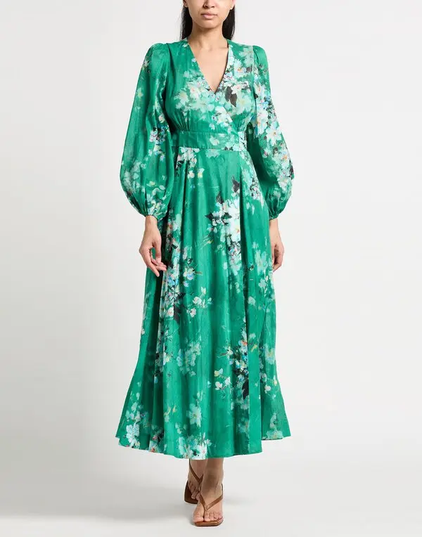 zimmermann green and white dress Amari Emerald Buttoned Dress by Zimmermann for Rent