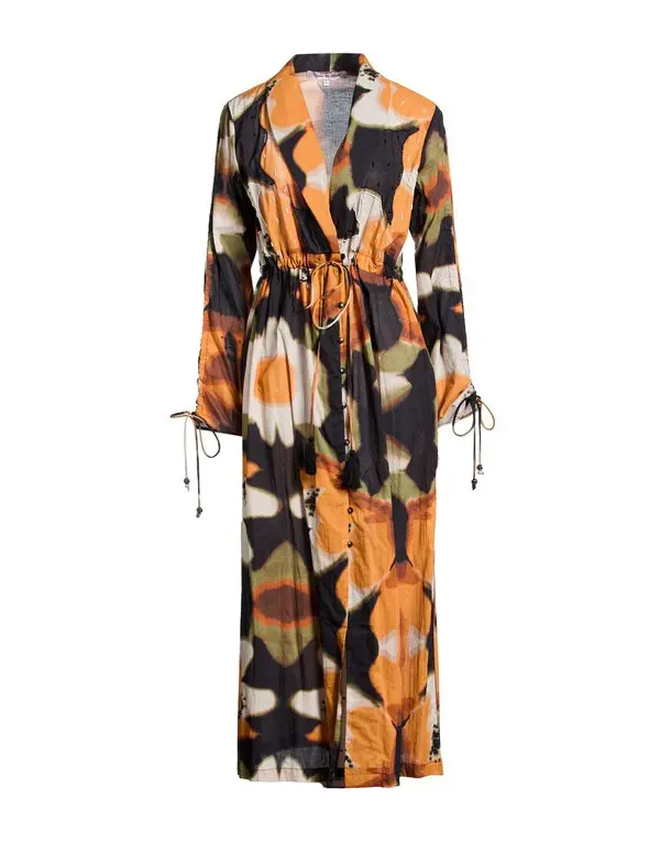 CONNOR & BLAKE Maxi Dress Tie-dye Cotton With Beaded Details