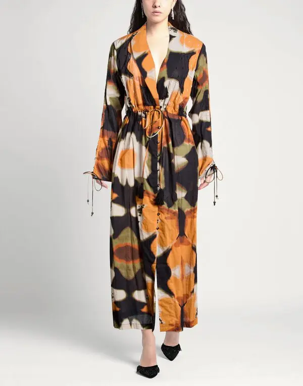 CONNOR & BLAKE Maxi Dress Tie-dye Cotton With Beaded Details