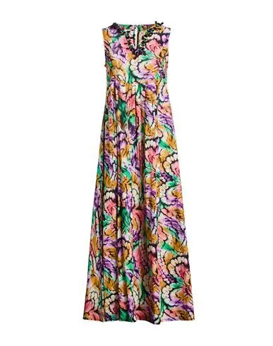 CONNOR & BLAKE Multicolor Embellished V-neck Maxi Dress