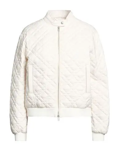 Peserico Quilted Shell Bomber Jacket - Off White