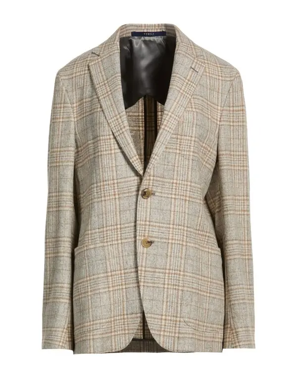 Fedeli Single-breasted Tartan Blazer