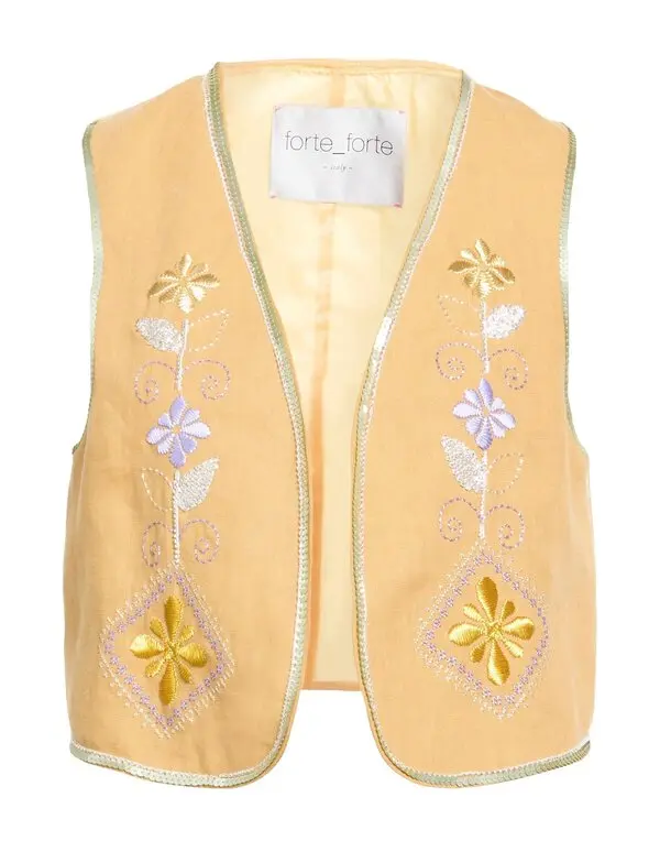FORTE_FORTE Tailored Vest - Mustard