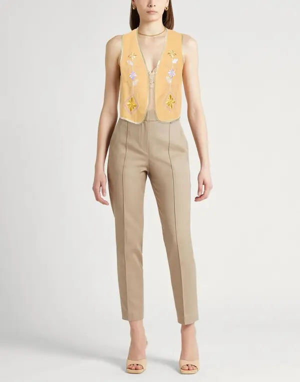 FORTE_FORTE Tailored Vest - Mustard