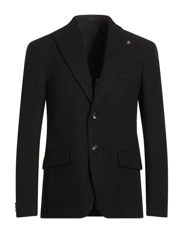 OFFICINA36 Blazer Size Virgin Wool, Polyester, Cotton