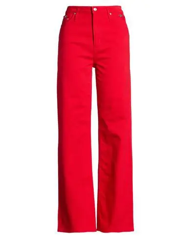 Maje Straight-leg High-waisted Jeans - Red