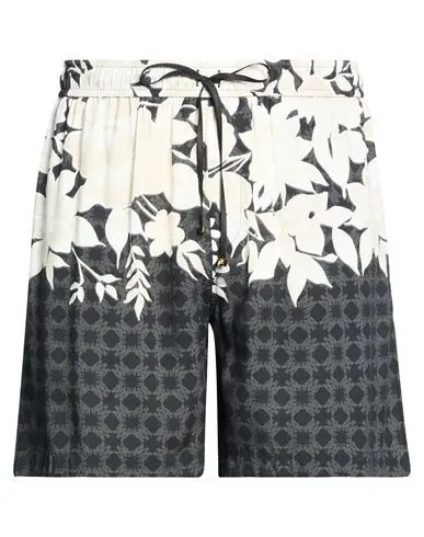 Amiri Floral-print High-waisted Shorts - Black