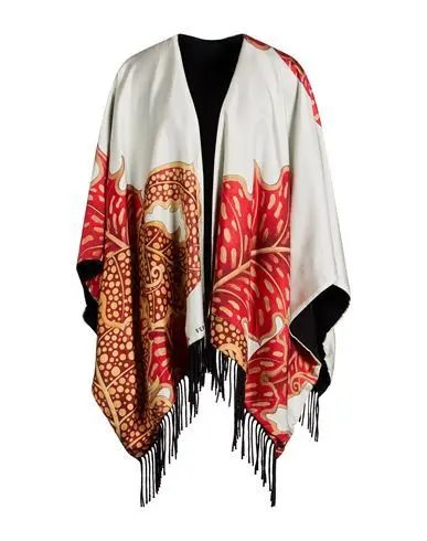 FERRAGAMO Cape Size Wool, Cashmere, Silk - Off White