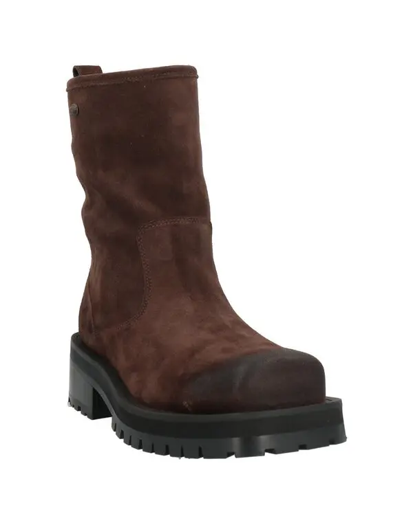 DIESEL® Chocolate Leather Ankle Boots
