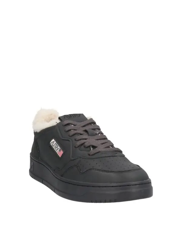 AUTRY Low-top Sneakers In Goat Skin With Shearling Lining