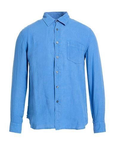 120% Lino Shirt Size Linen - Blue