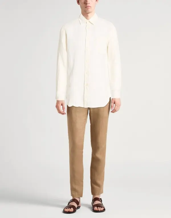 120% Lino Shirt Size Linen - Ivory