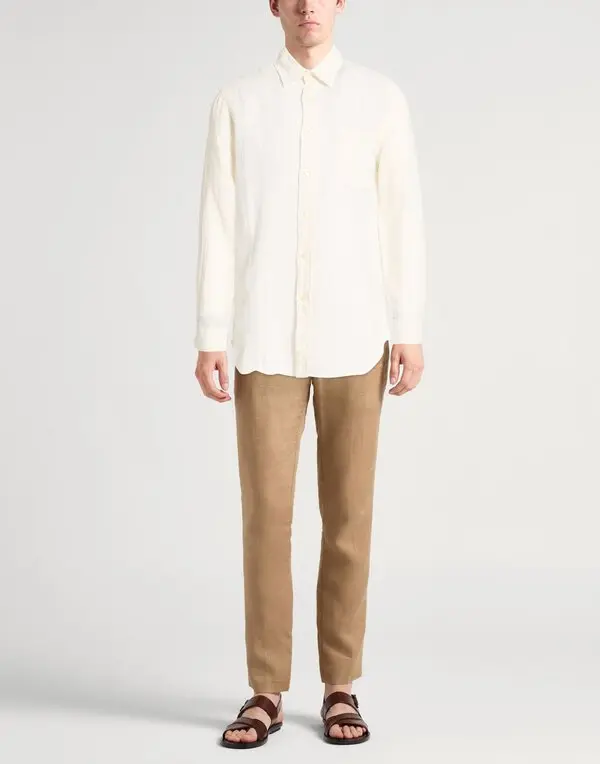 120% Lino Shirt Size Linen - White