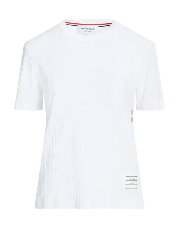 Thom Browne Ribbed Crewneck Short Sleeve Sweater