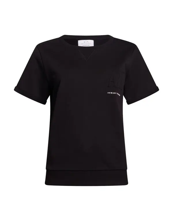 Armani Exchange Cotton Sweatshirt - Black