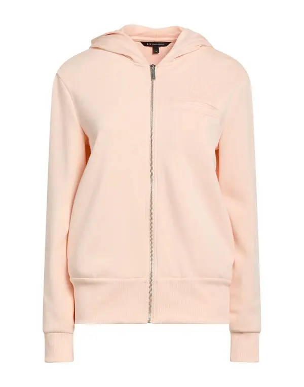 Armani Exchange Polyamide, Viscose, Elastane Jersey Zip-up Hoodie - Pink