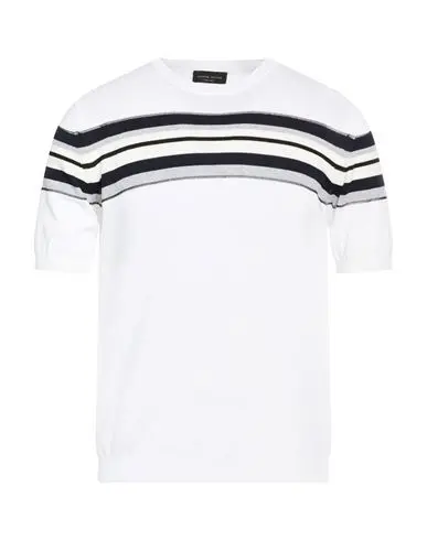 ROBERTO COLLINA Cotton Striped Sweater - White