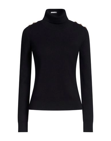Versace Turtleneck In Virgin Wool - Black