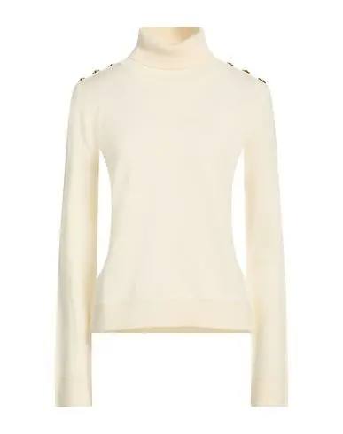 Versace Turtleneck Cream Size Virgin Wool - White